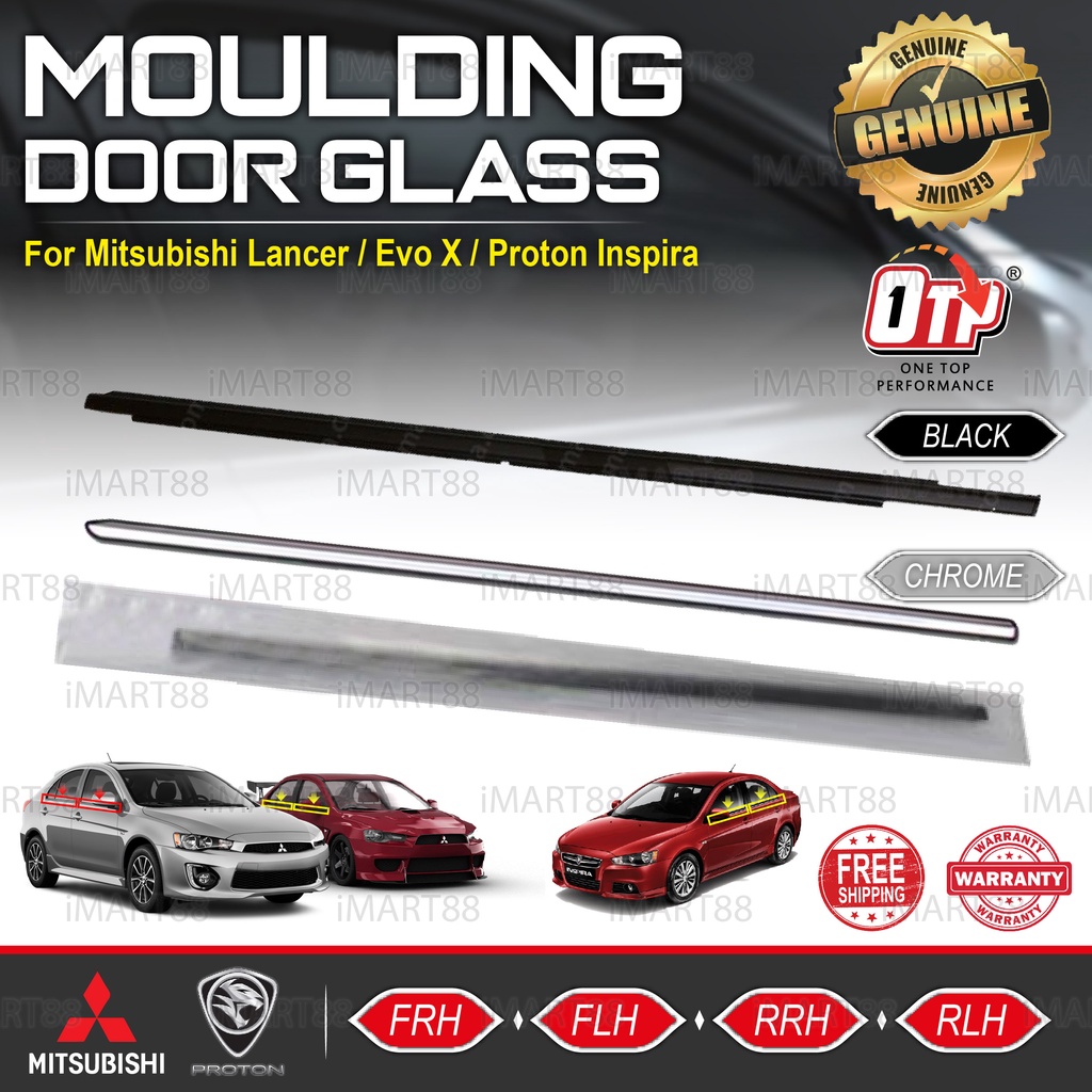 ORIGINAL MITSUBISHI LANCER EVO X PROTON INSPIRA MOULDING DOOR GLASS ...