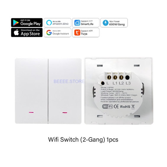 ️ LOCAL SUPPLIER ️ Smart Wifi Switch 220V 1/2/3 Gang Wall Light Smart ...