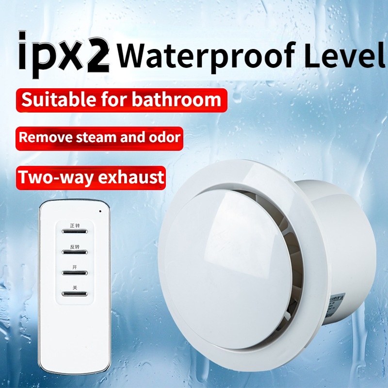 Exhaust Fan Remote Control Two-Way Exhaust Fan 6" Bathroom Ventilator ...