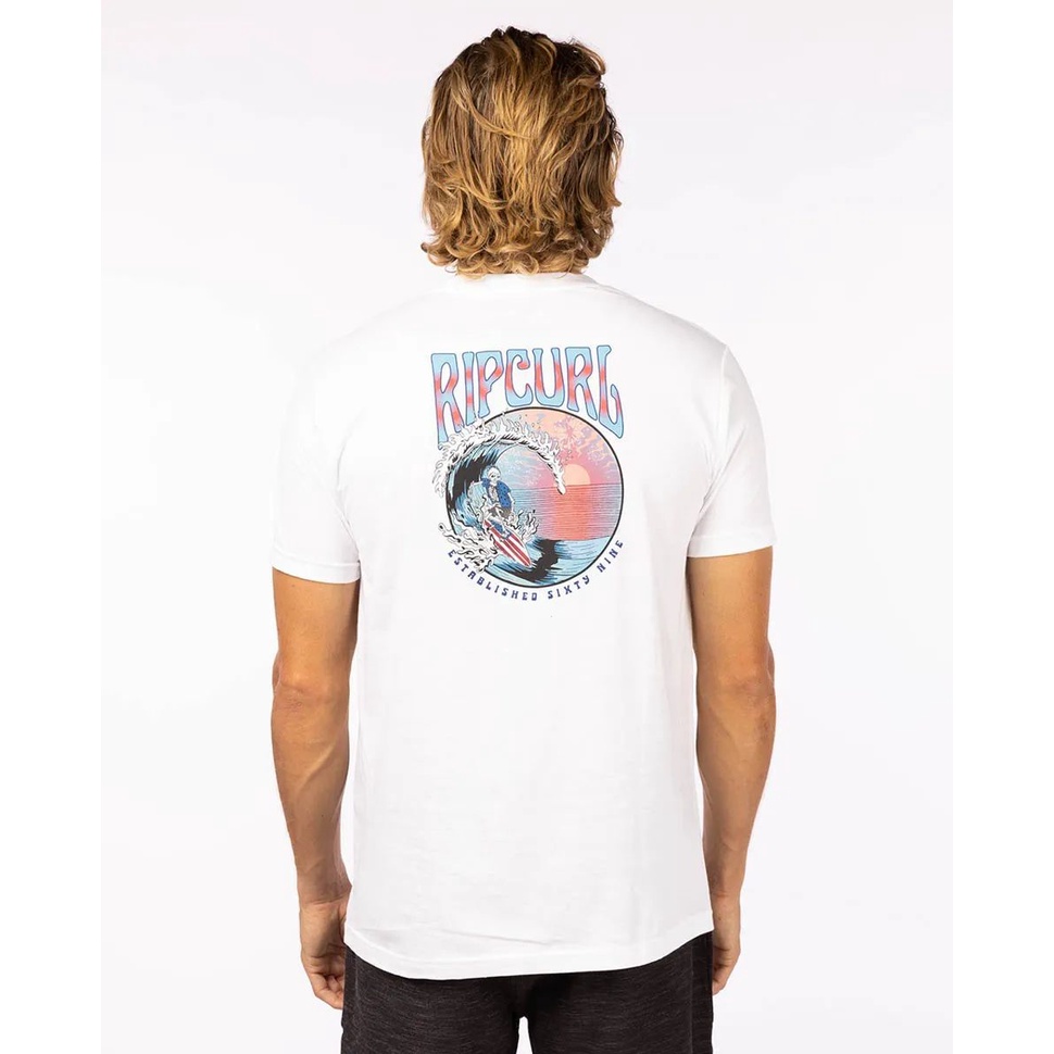 Rip Curl Graphic Men's T-shirt Fashion Classic Short Sleeve Pure 100 ...