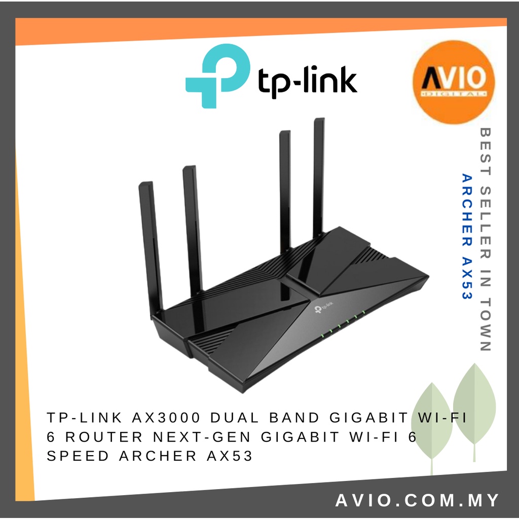 TP-LINK Tplink AX3000 Dual Band 2976Mbps Gigabit 6 Speed Wifi Wi-Fi 6 ...