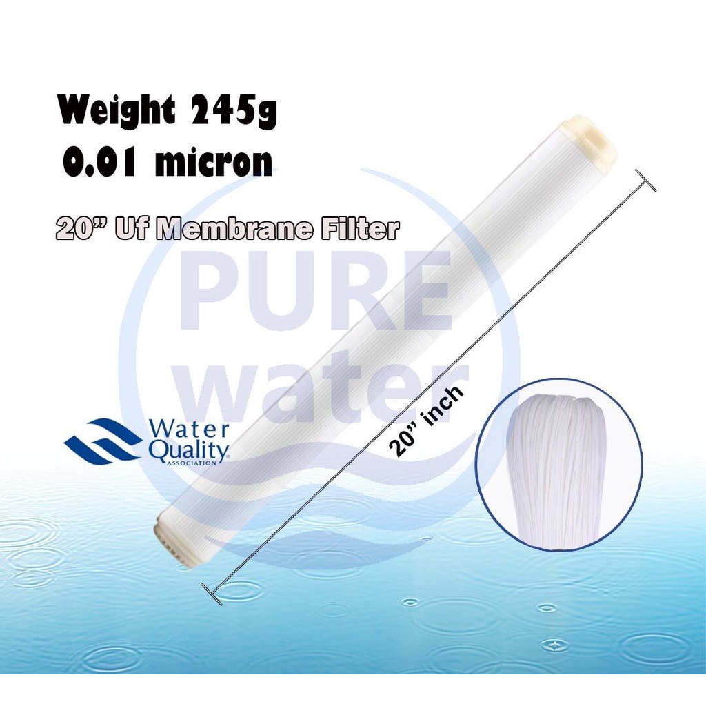 20" Uf Membrane Filter 0.01 Micron Membrane Water Filter Cartridge ...