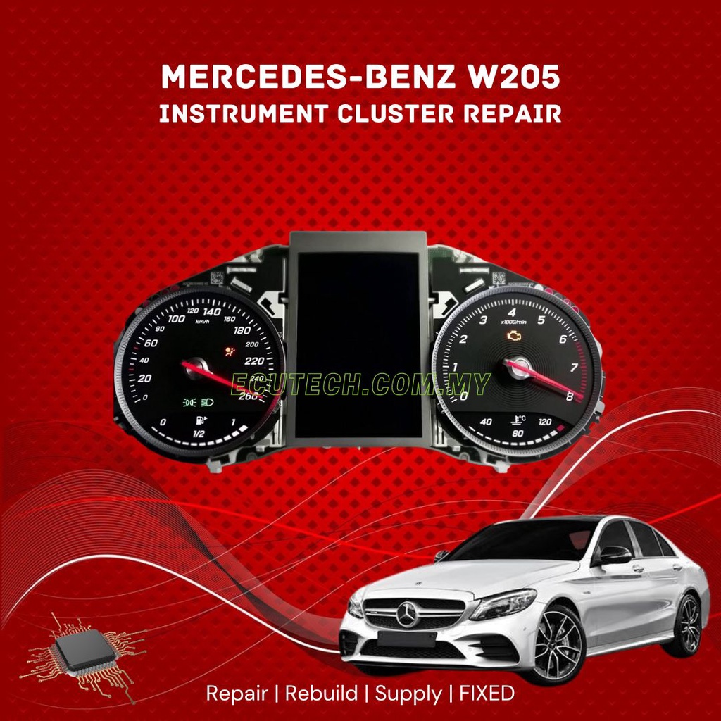 MERCEDES BENZ W205 INSTRUMENT CLUSTER REAPIR | Shopee Malaysia