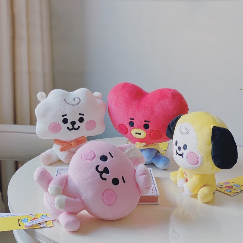 8-22 CM Kawaii Bt21 Koya Chimmy Tata Cooky Plush Toy Animal Stuffed Backpack Pendant Cartoon ...
