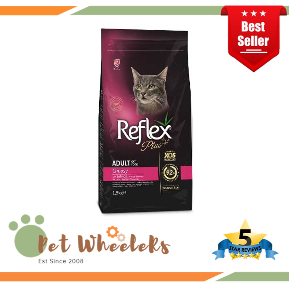 Reflex Plus Choosy Adult Cat Food with Salmon (1.5kg) | Shopee Malaysia