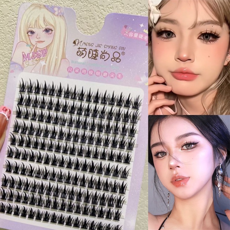False Eyelashes 10 Rows Large Capacity Thick Natural Manga False ...