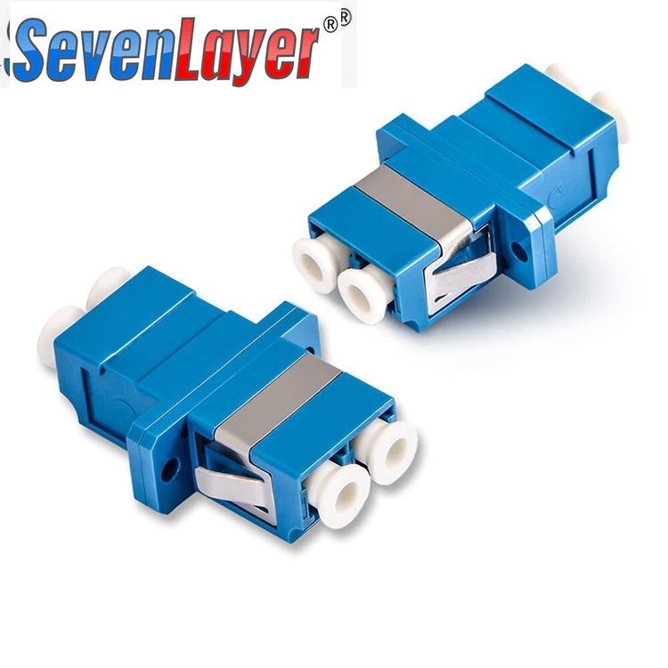 Fiber optical Flange Coupler LC-LC Duplex Coupler Connector Single Mode ...