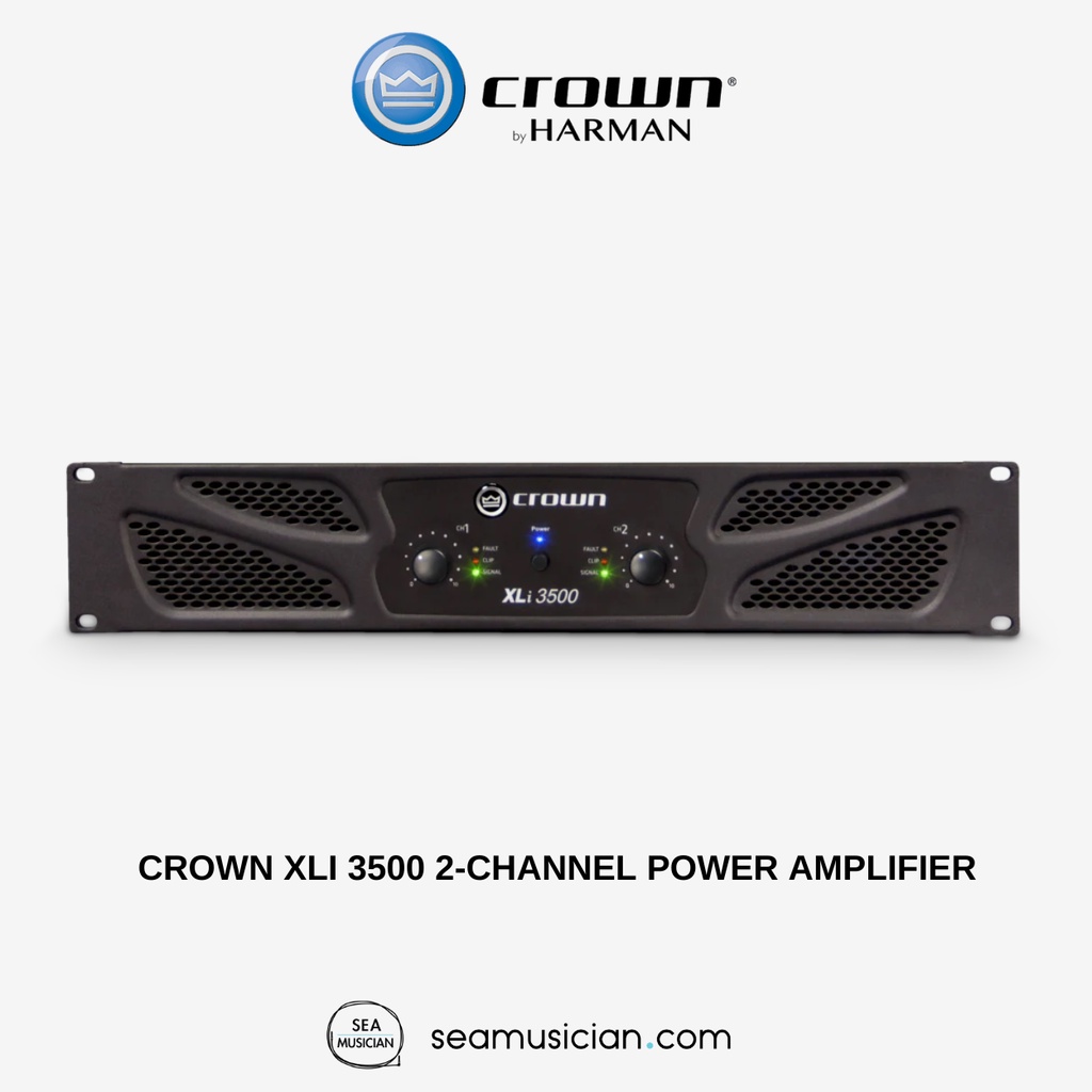 CROWN XLI 3500 2-CHANNEL POWER AMPLIFIER, 1000W @ 8Ω | Shopee Malaysia