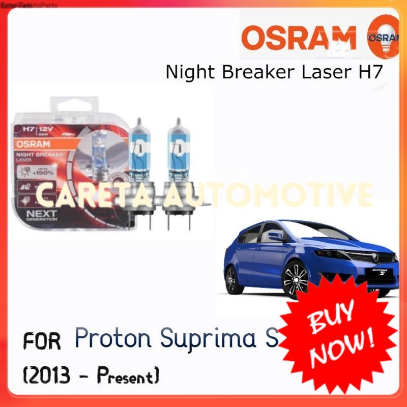 OSRAM Night Breaker Laser H7 Headlight Bulb for Proton Suprima S (2013 ...