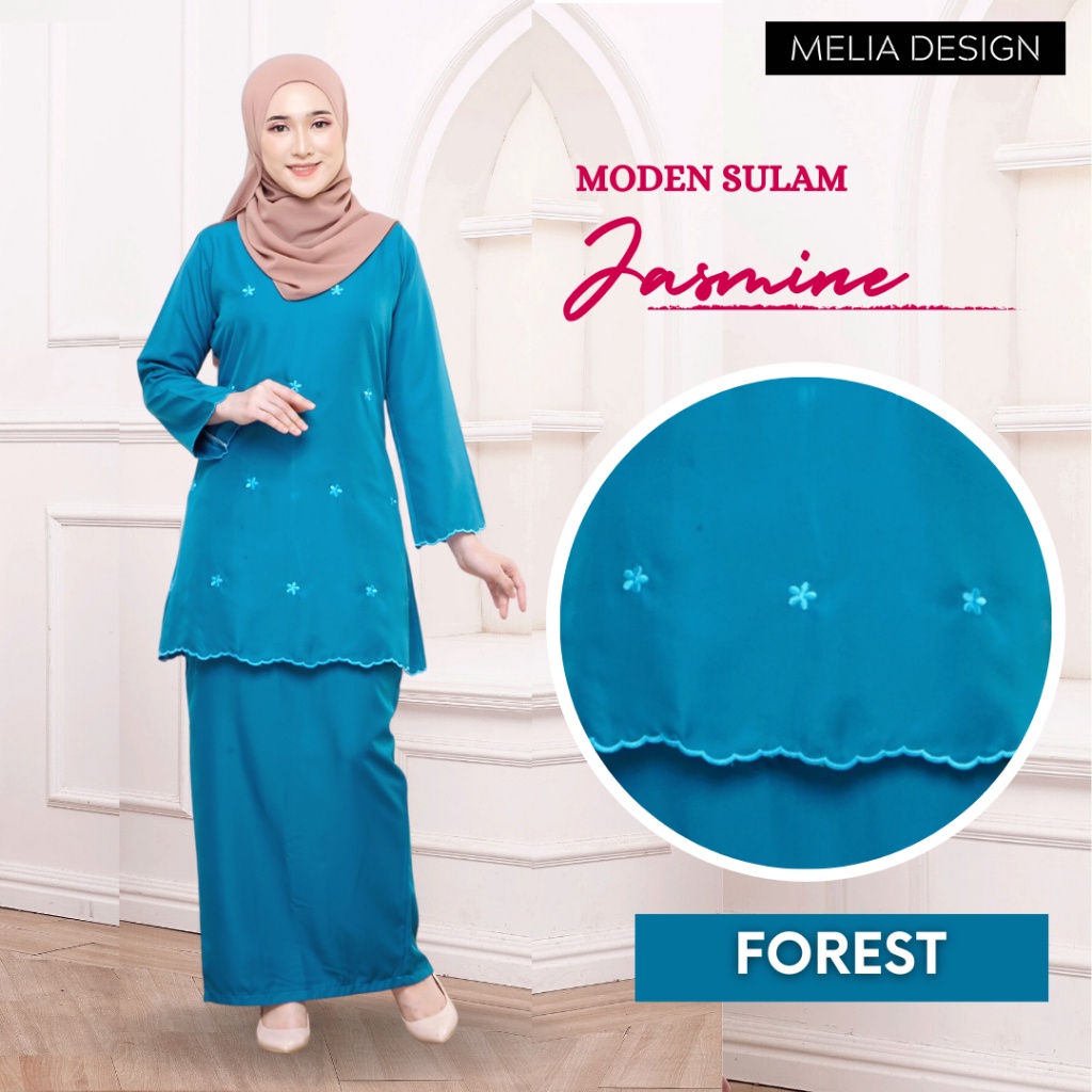 Melia Design Baju Kurung Moden Sulam Eksklusif Murah Viral Baju Tunang ...