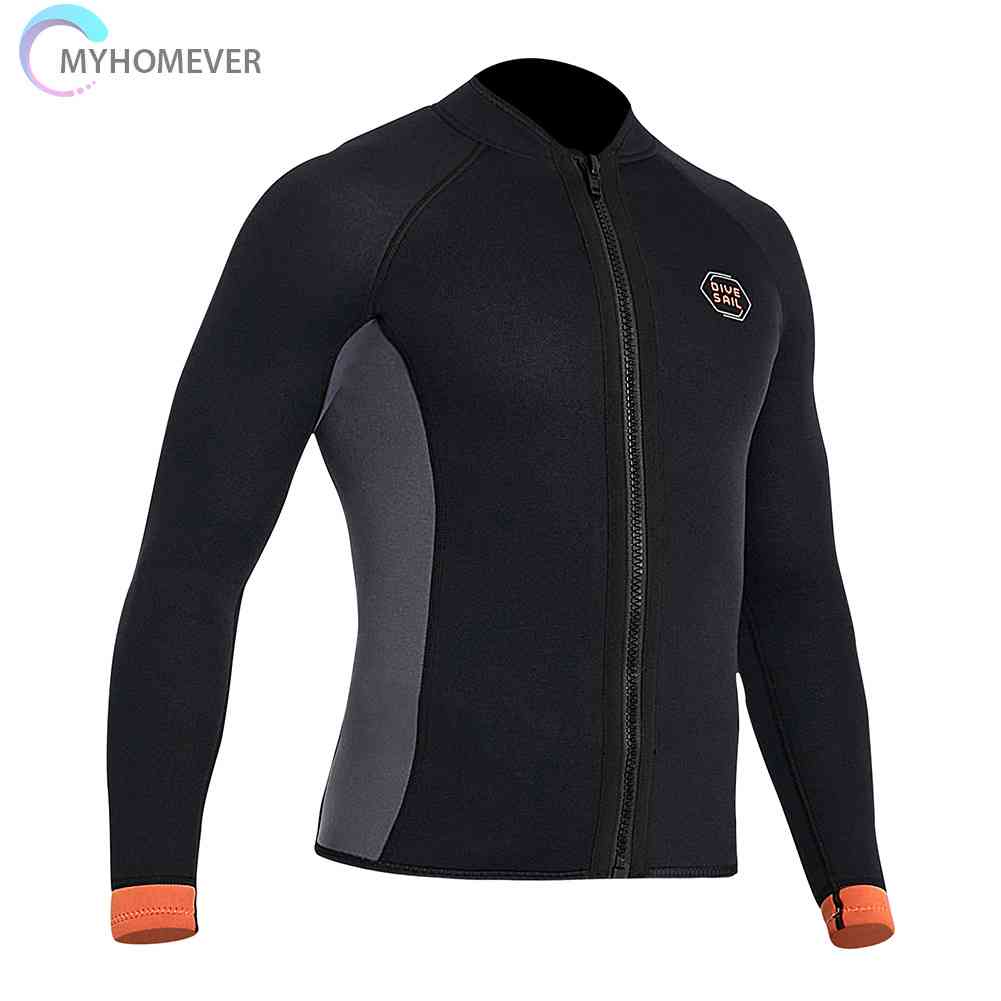 DIVE&SAIL Men Women 3mm Neoprene Wetsuit Jacket Top Scuba Diving Wet Suit | Shopee Malaysia