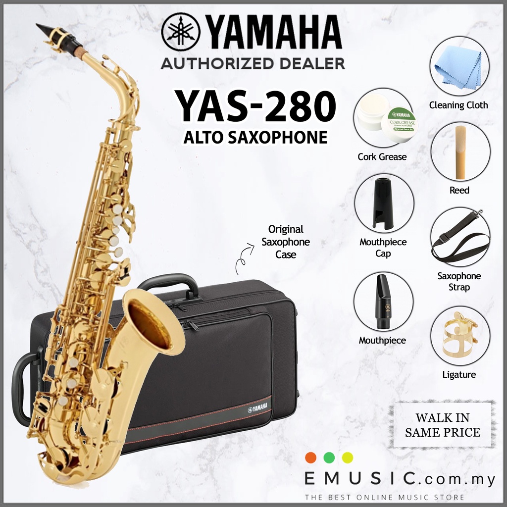 Yamaha YAS-280 All Ages Beginner Student Alto Saxophone (YAS 280 / YAS280) | Shopee Malaysia