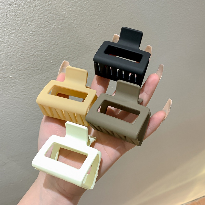 5 Cm Small Square Hairpin Simple Fashion Back of Head Grab Clip Korean ...