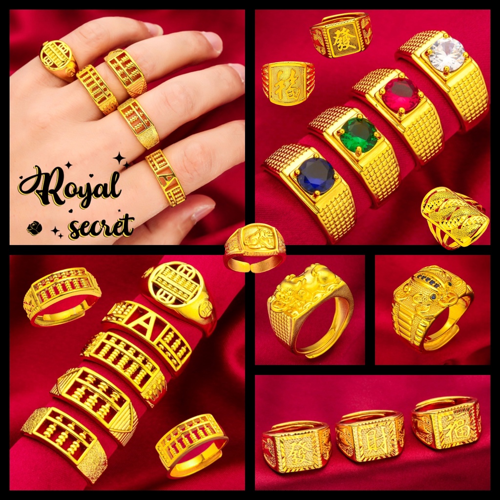 Royal Jewelry Fashion Accessories The Men's Abacus Ring Cincin Lelaki ...