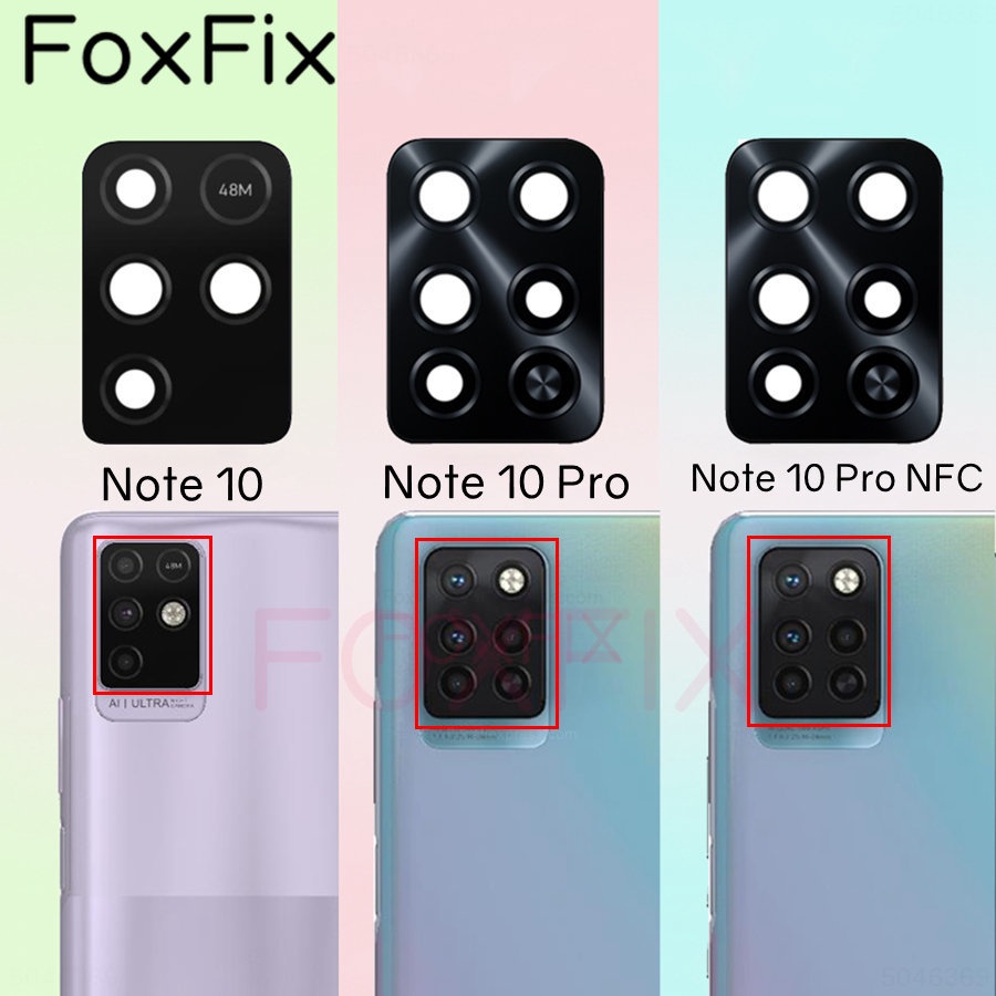 2pcs/lot For Infinix Note 10 Pro NFC Rear Back Camera Glass Lens Cover ...