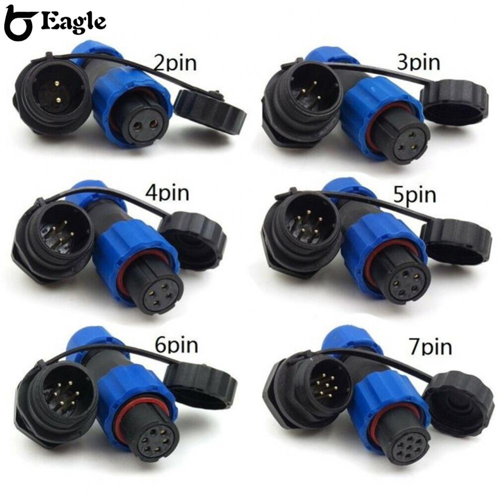 ⛤EAGLE⛤SD13 IP68 Waterproof 2/3/4/5/6/7 Pin Aviation Plug Socket ...