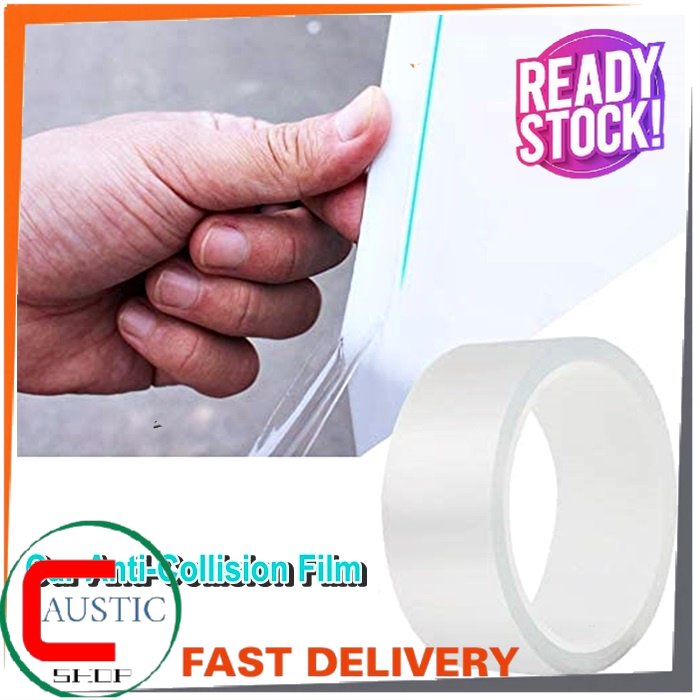 Universal Anti Collision Car Door Scratch Protector Edge Clear Door Sill Guard Strips Door ...