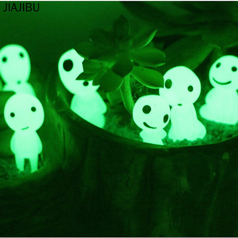 1/10pcs Studio Ghibli Glowing Tree Elf Miniatures Garden Decoration ...
