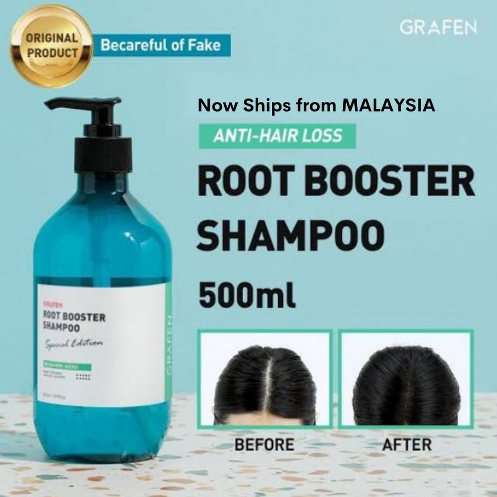 GRAFEN Root Booster Shampoo Hair Tonic Ampoule Syampu Lebatkan Rambut Buang Kelemumur Scalp Treatment Hair Loss Shampoo Shopee Malaysia