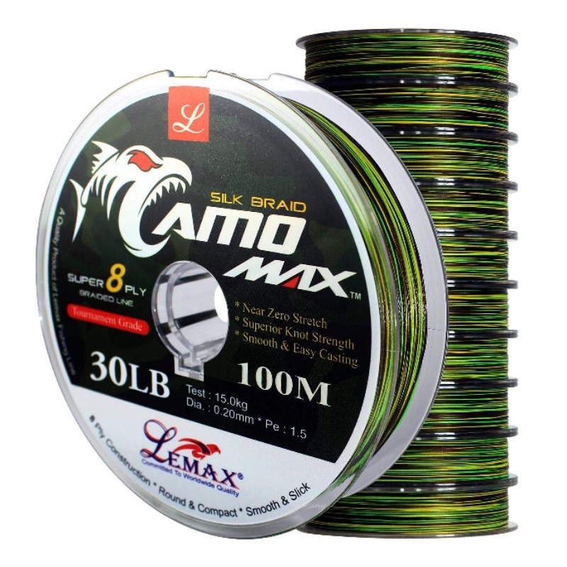 LEMAX CAMO MAX X8 SILK BRAID/100M | Shopee Malaysia