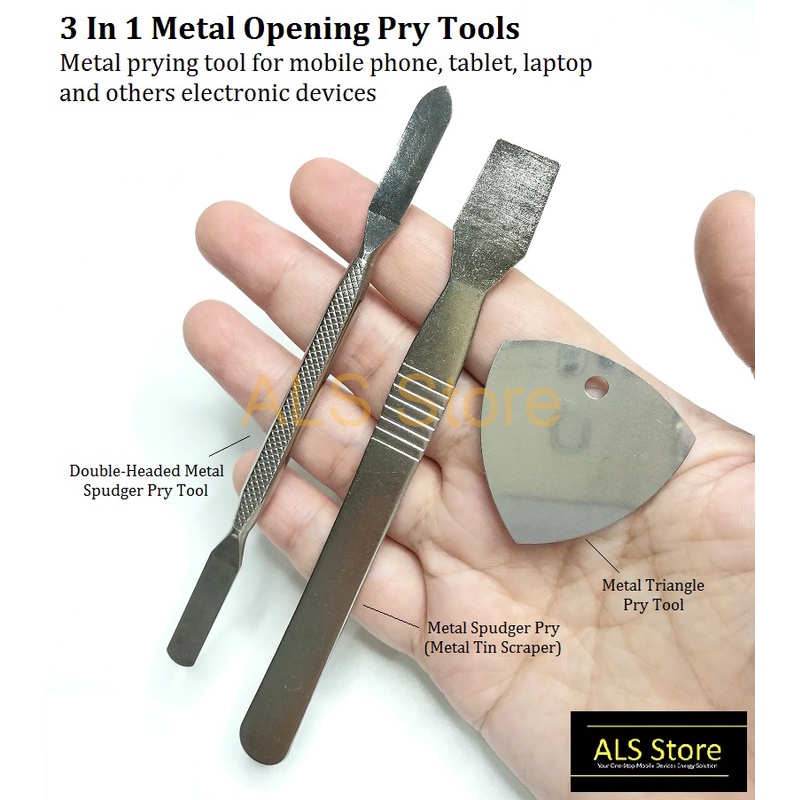 3 In 1 Metal Prying Tools for mobile phone, tablet, laptop and other ...