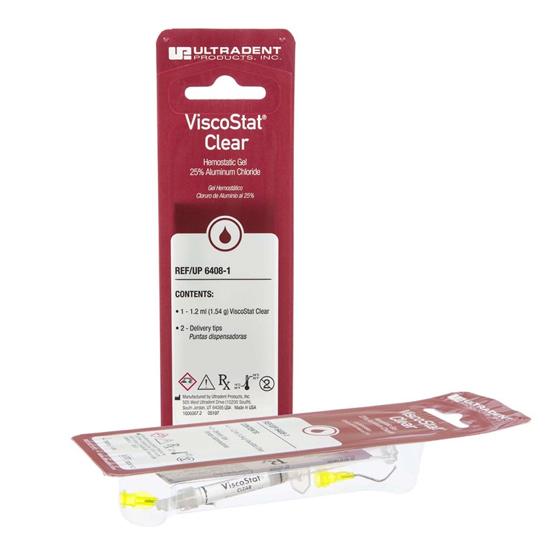 【in stock】Ultradent ViscoStat Clear Gel 25% Aluminum Chloride 1.2ml ...