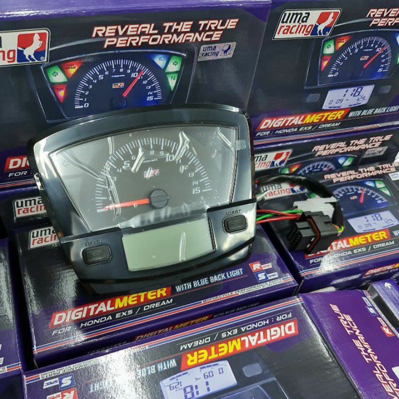 Uma Racing LCD METER DIGITAL 100% original (KOSO)- EX5 (BLUE BACK LIGHT ...