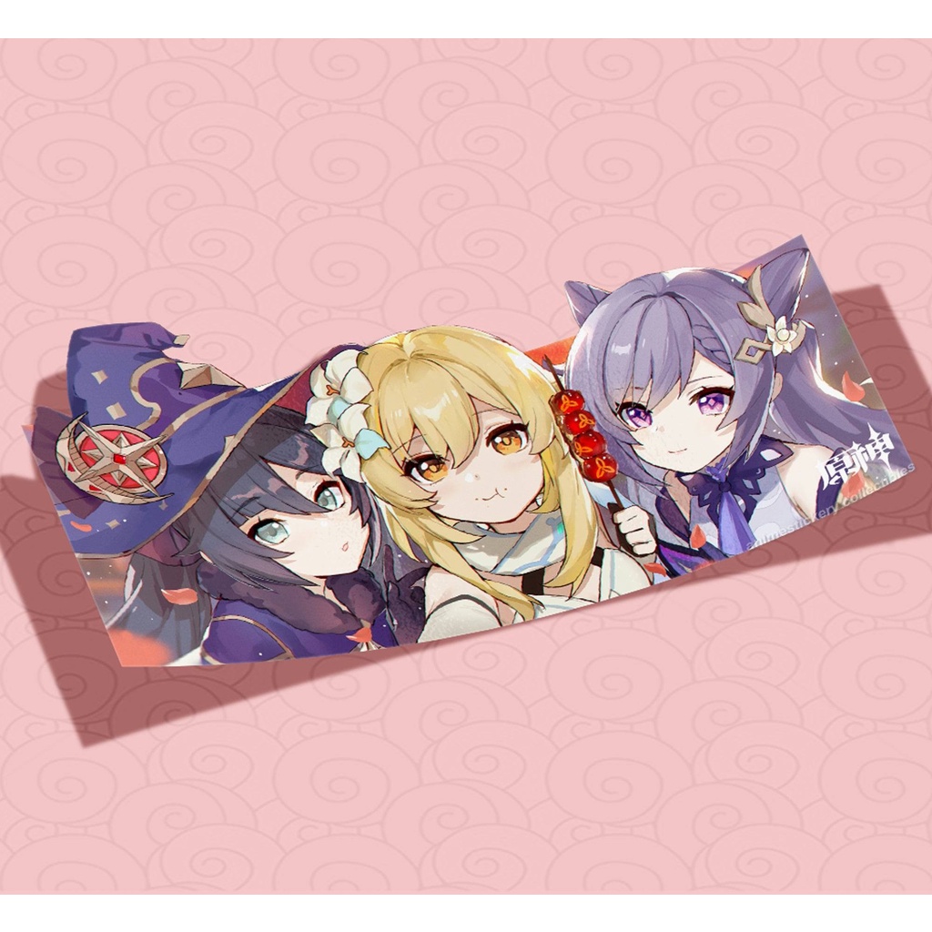 Genshin Impact | Lumine | Keqing | Mona - SLAP Stickers - Anime Vinyl ...