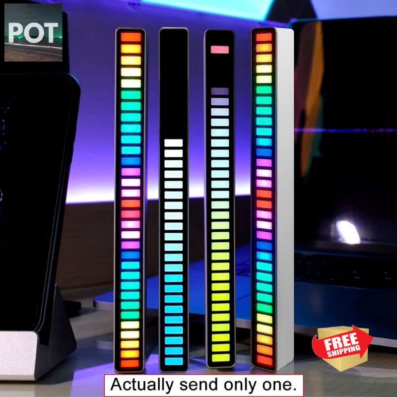Voice-Activated 32-bit RGB LED Visualizing Dynamic Music Rhythm Pickup ...