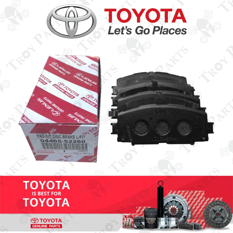 Original Toyota Front Brake Pad 04465-52200 / 04465-52260 for Vios ...