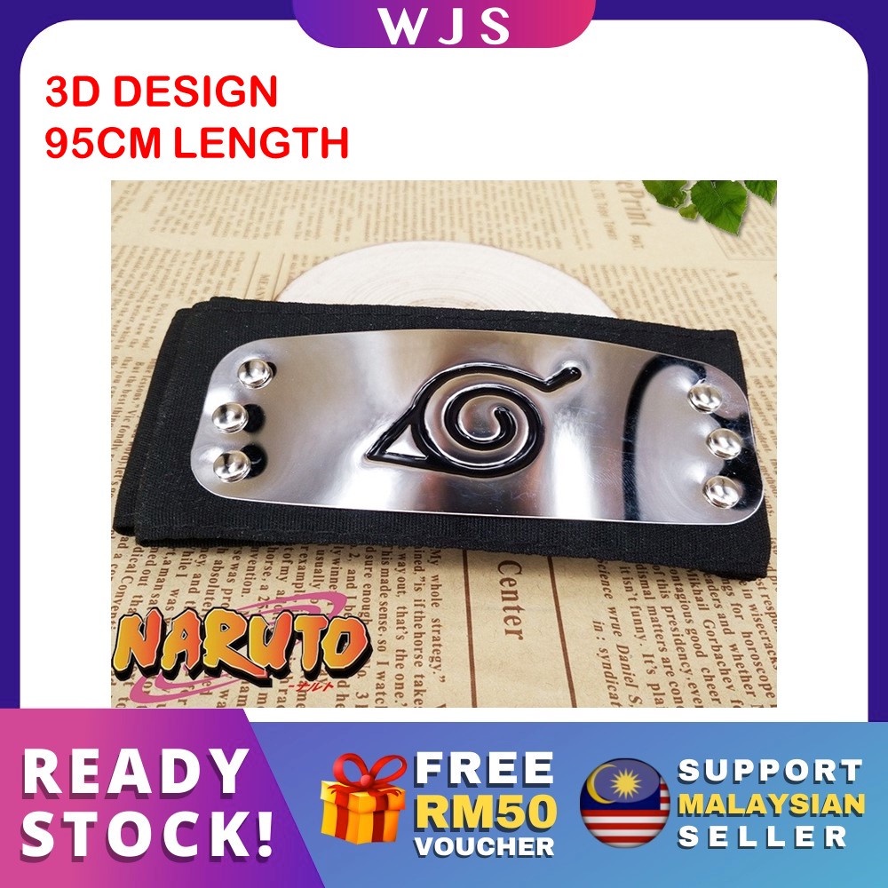 🇲🇾FREE RM50 VOUCHER🎁 MLQ Naruto Headband Leaf Village Logo Cosplay ...