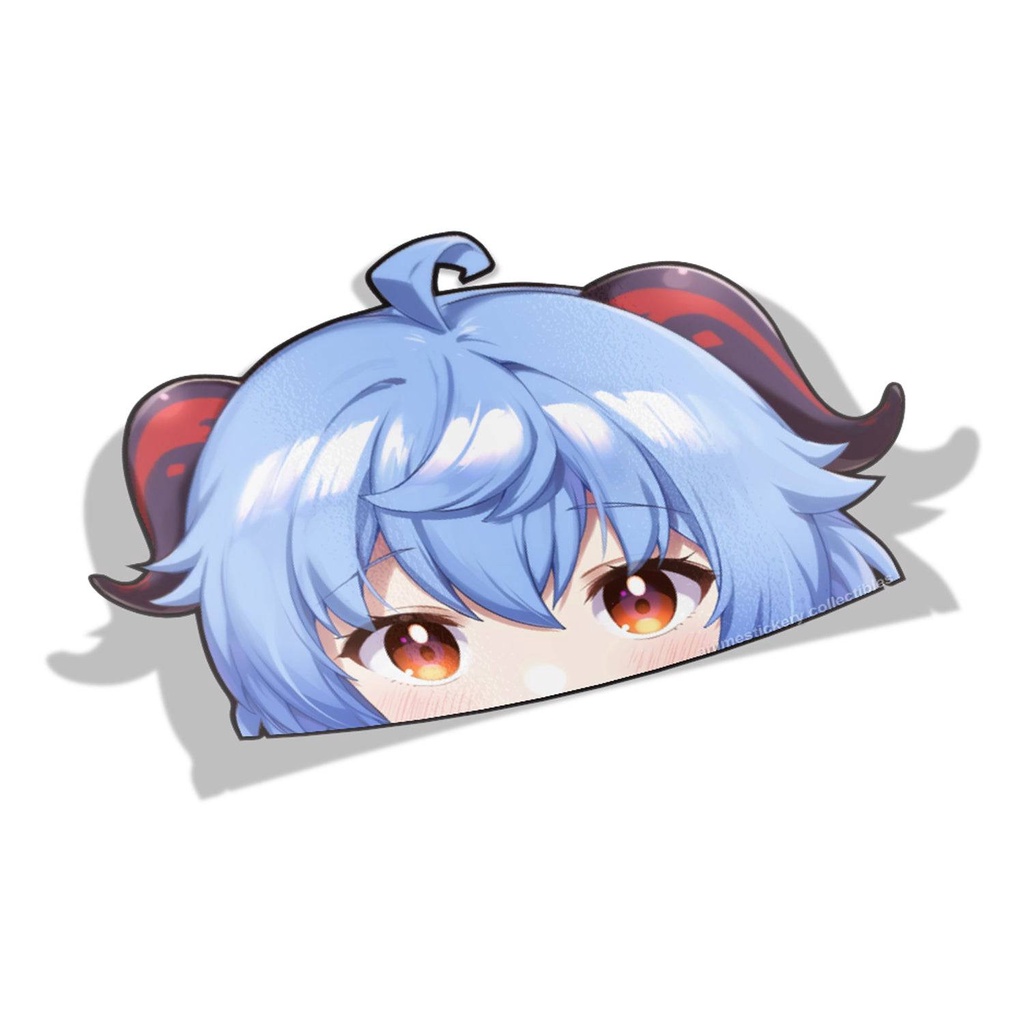 Genshin Impact | Ganyu | Peeker - Peek - Anime Vinyl Stickers NEW ...