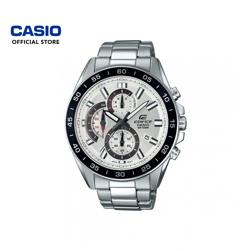 Casio Edifice EFV-550D-7AV Silver Stainless Steel Band Men Watch ...