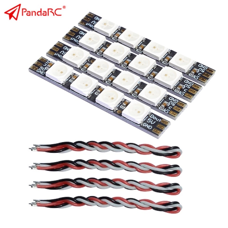 PandaRC Programmable RGB LED Lights 5V WS2812 Quadcopter Frame Arm LED ...