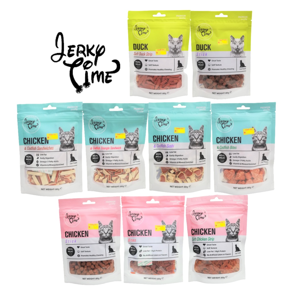 JERKY TIME CAT TREATS 80G | Shopee Malaysia