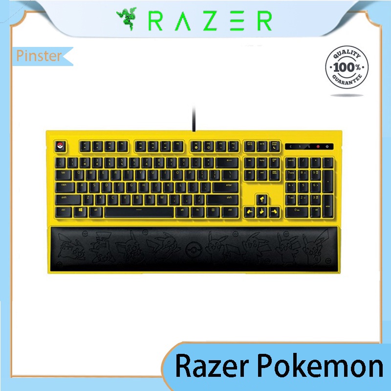 Razer Pokemon gaming keyboard, Pikachu limited backlit keyboard ...