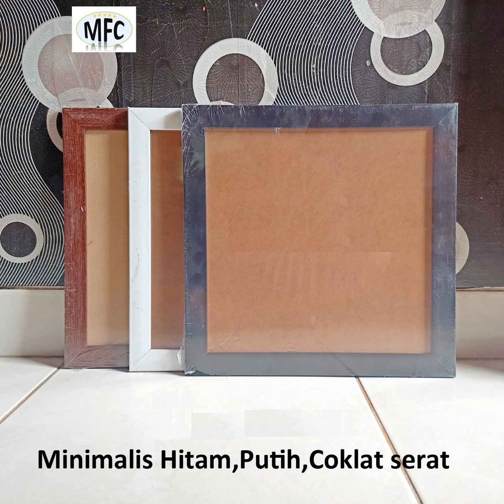 HITAM PUTIH Photo Frame Without Glass 60x60 cm Minimalist 5 cm Black ...