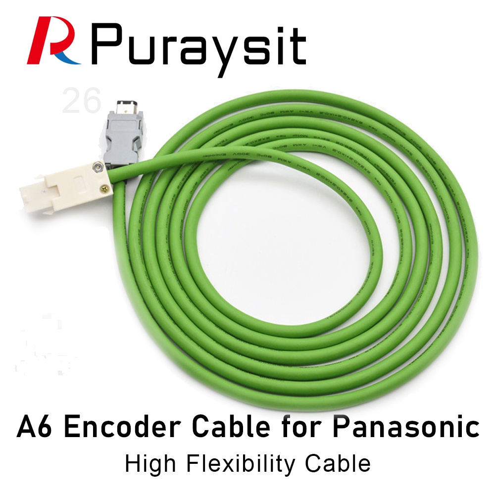 Puraysit A6 Servo Motor Encoder Cable High Flexible Cable MFECA0050EAD ...
