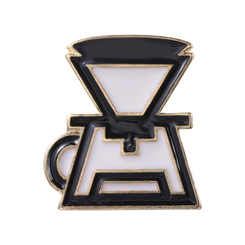Mini Coffee Mind Enamel Pins Cafe Latte Art Bean Pot Cup Barista Brooch ...