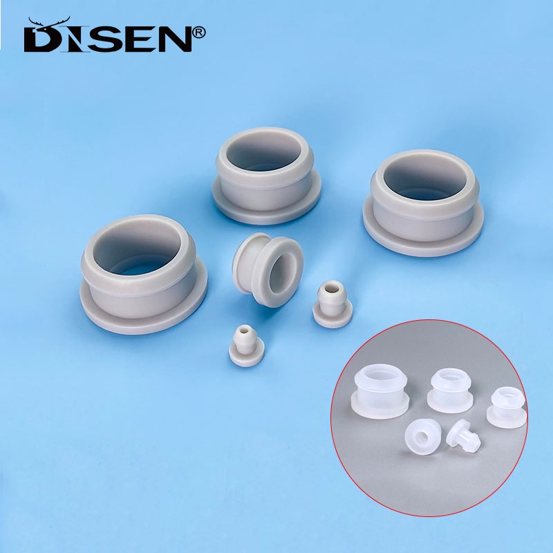 10.5mm-30mm Grey/Translucent Silicone Rubber Snap-on Grommet Hole Plugs ...