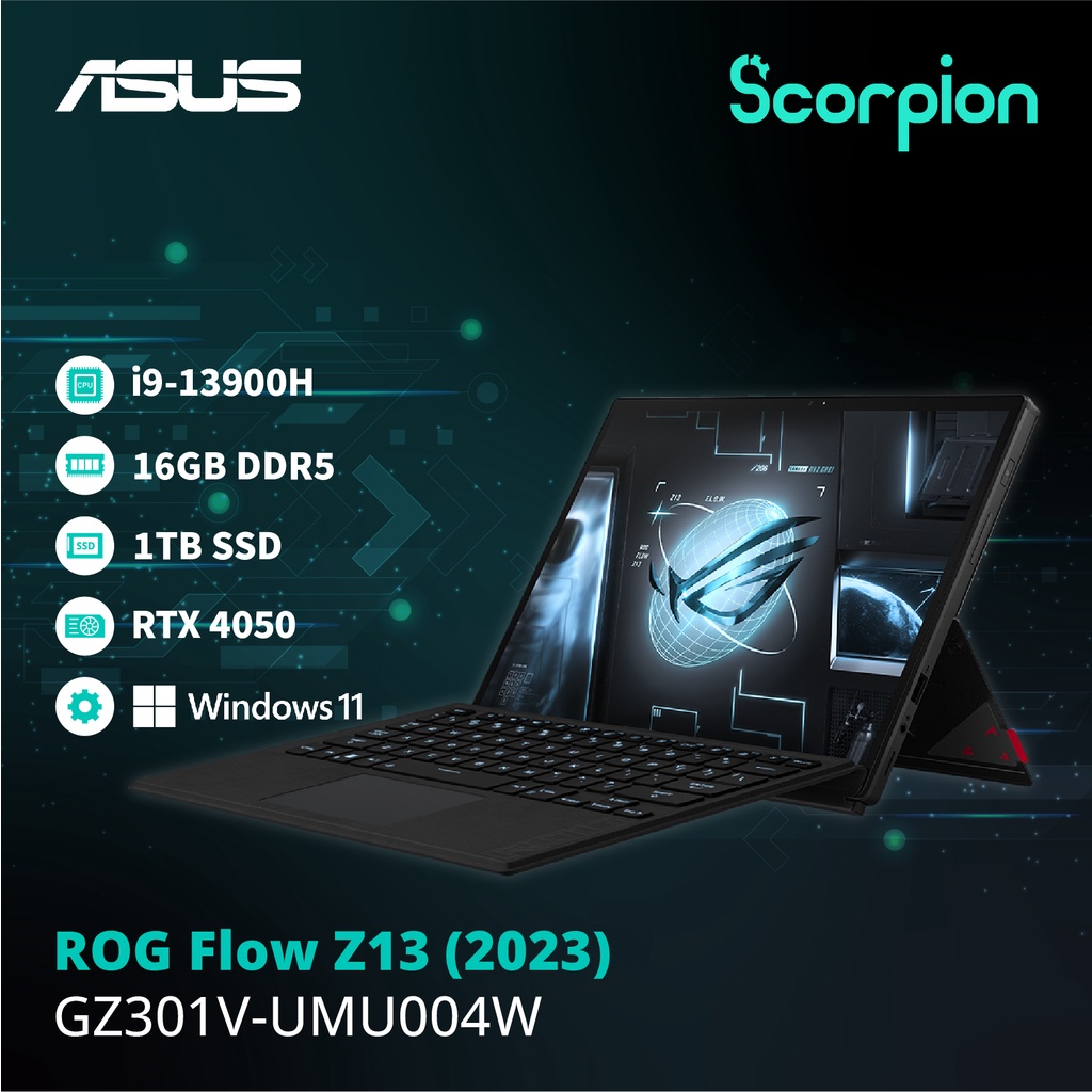 Asus ROG Flow Z13 (2023) GZ301V-UMU004W Gaming Laptop | Shopee Malaysia
