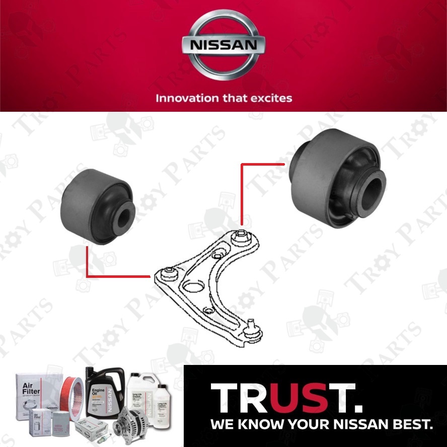 (1pc) Original Nissan Front Lower Control Arm Bush ( Big / Small ) for ...