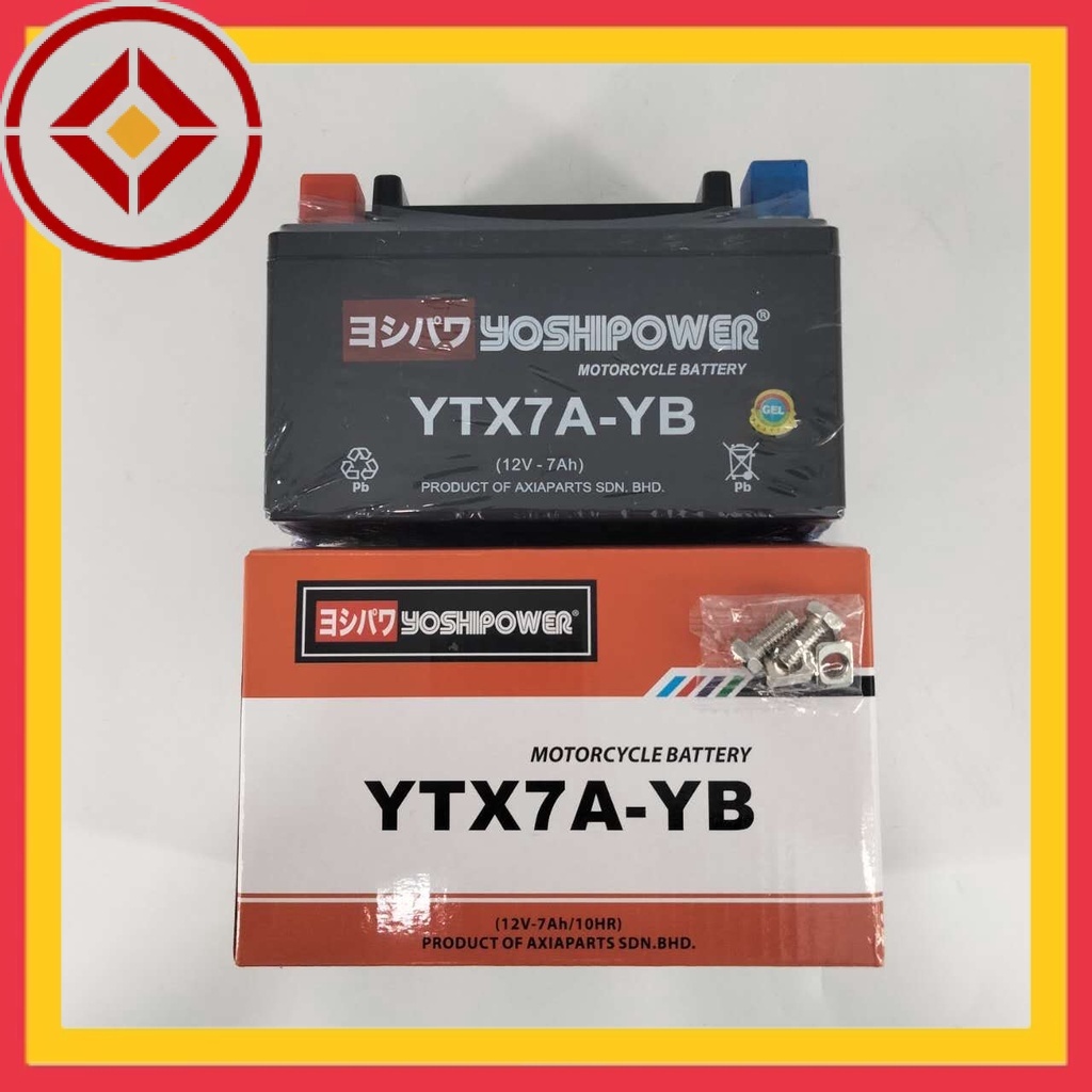BATTERY GEL YTX7A YOSHIPOWER VR125 ELIT125 KARISMA COMEL JET VF3i ...