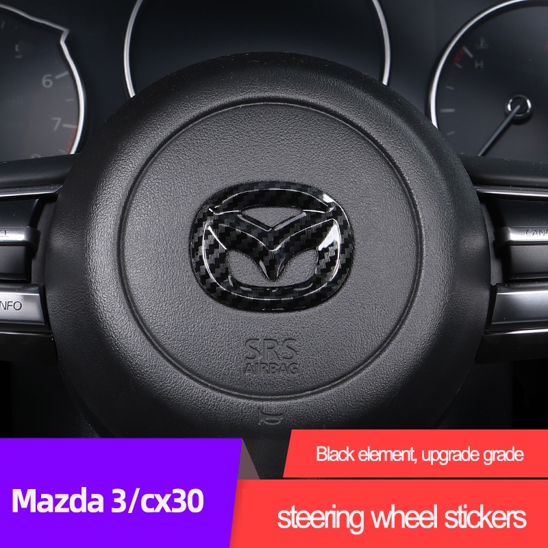 Mazda 3 20-21 Cx30 3 Steering Wheel Patch Modified Car Logo Decoration | Shopee Malaysia