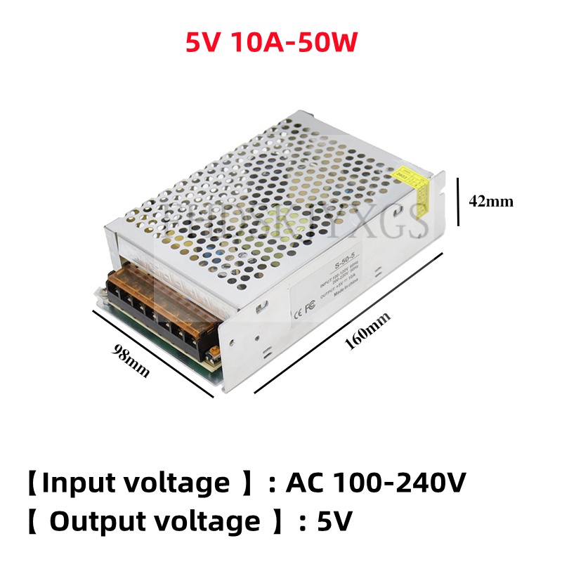 DC 5V/12V/24V 1A 2A 3A 5A 8A 10A 15A 20A 30A 40A Switch Power Supply ...