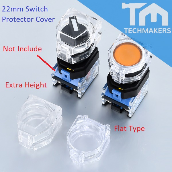 22mm Switch Protector Emergency Stop Switch Equipment Guard Transparent ...