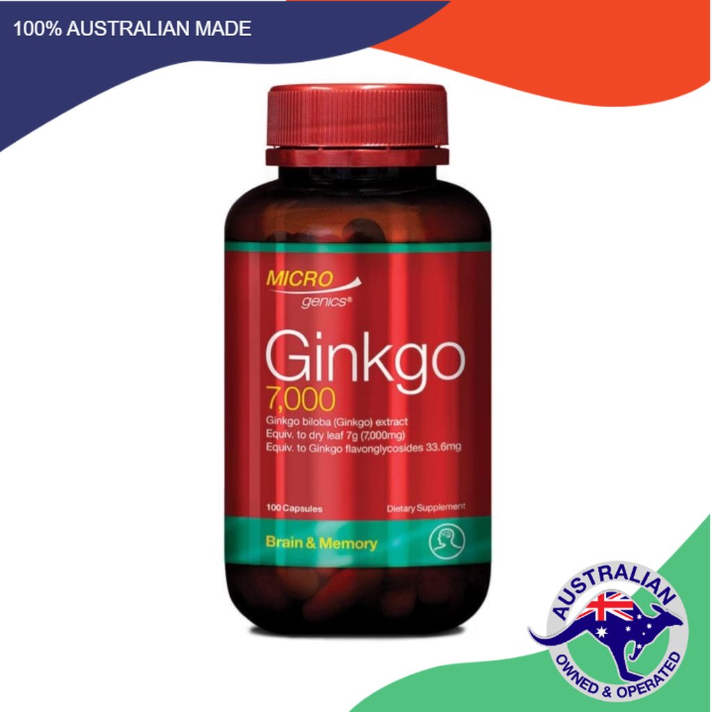 Microgenics Ginkgo 7000 100 Capsules | Shopee Malaysia
