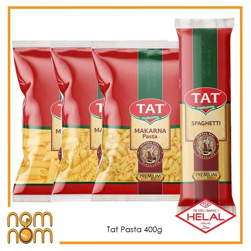 [HALAL] TAT MAKARNA PASTA FUSILI / ELBOWS / PENNE / SPAGHETTI 400G ...