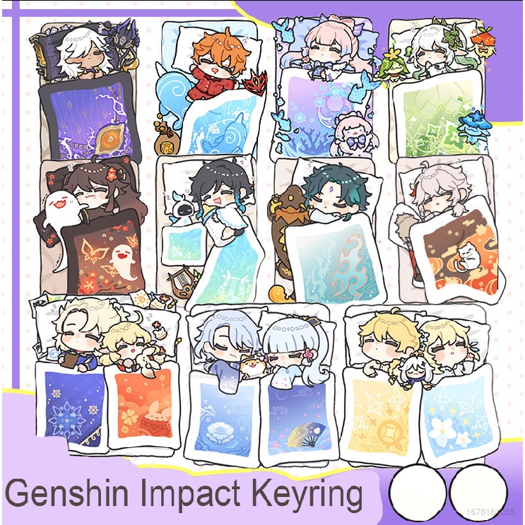 Sam Genshin Impact Keychain Anime Keyring Acrylic Cute Bag Pendant ...