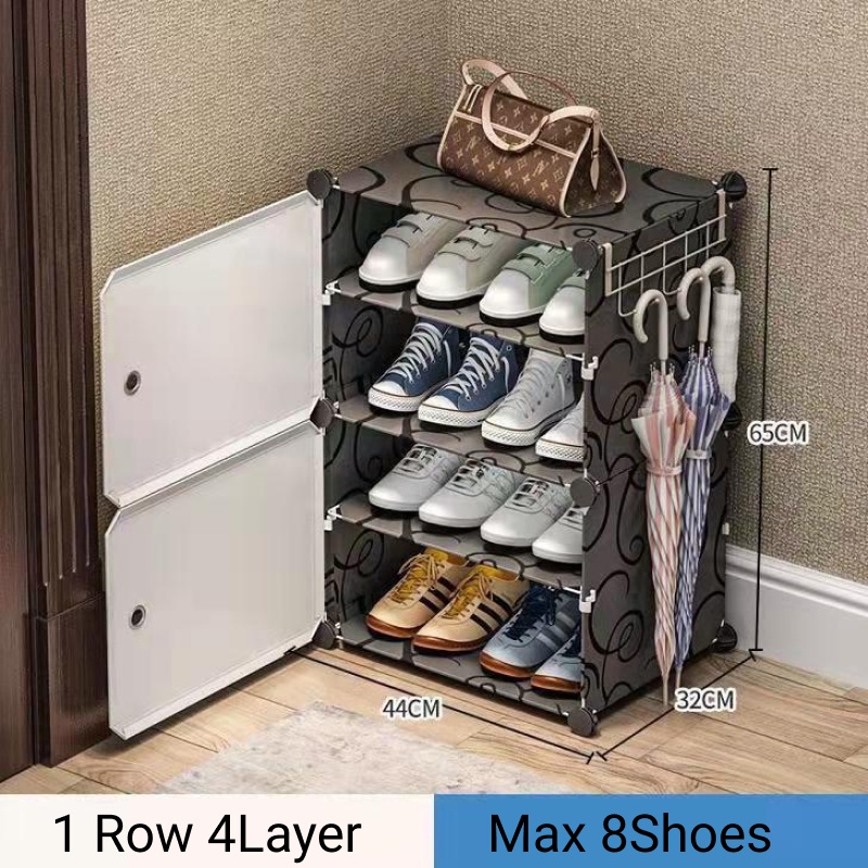 EASY'S Rak Kasut Bertutup Rak Kasut Kabinet Almari Kasut Kasut Shoe ...